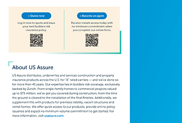 Zurich Builders Risk Application Checklist | US Assure