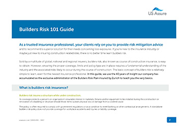 Agent 101 Guide for Builders Risk Insurance Policies | US Assure