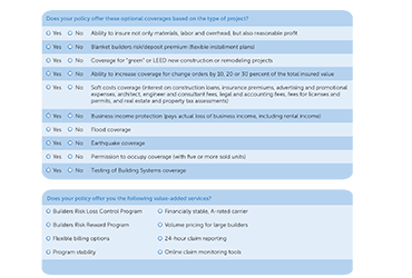 Builders Risk Insurance Comparison Checklist | US Assure